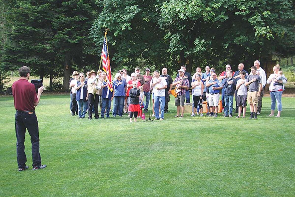 Local residents get serious about pledging allegiance to flag - The New Era