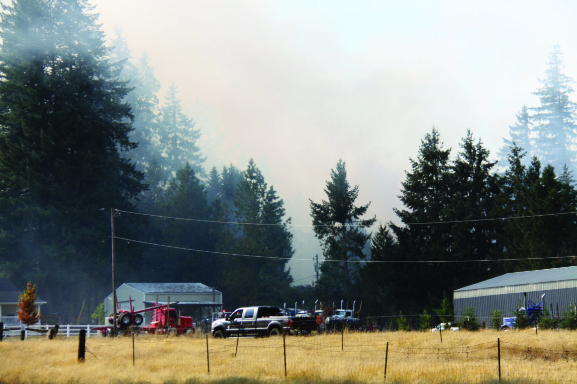 Firefighters respond to large vegetation fire off Rice Road - The New Era